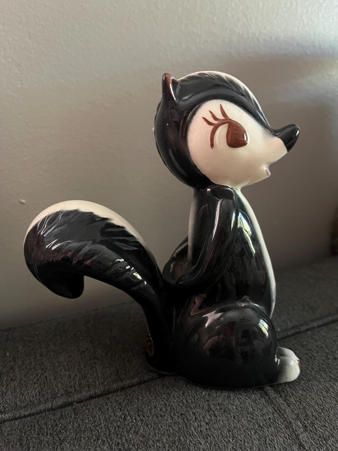 Rare Large Vintage Robert Simmons Ceramic POFF SKUNK Label MINT 20180 ...