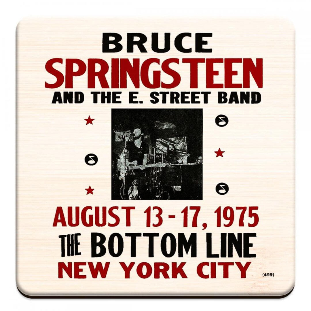 Bruce Springsteen the Bottom Line 1975 Novelty Coasters - Etsy