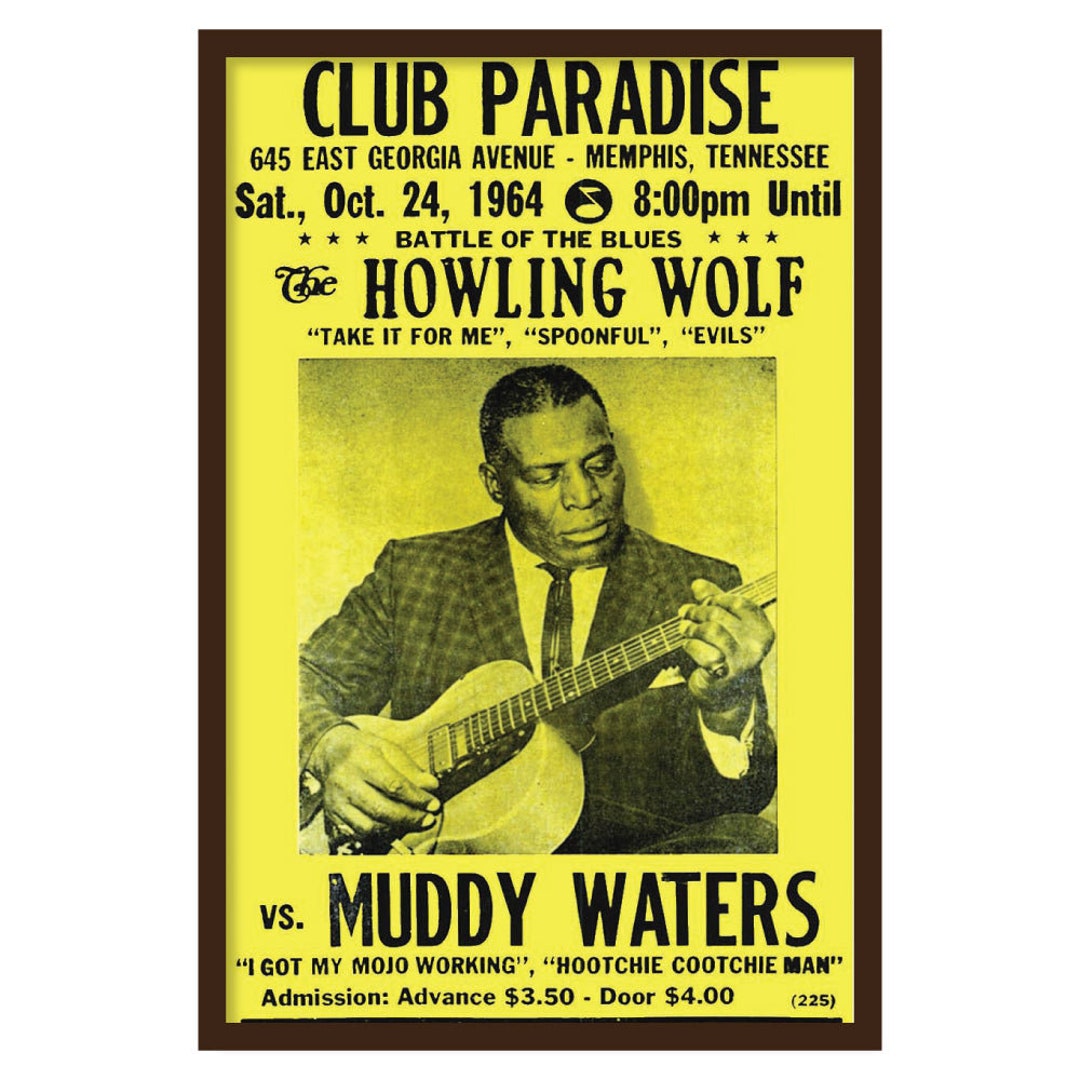 Muddy Waters Club Paradise 1968 14x22 Vintage Style - Etsy
