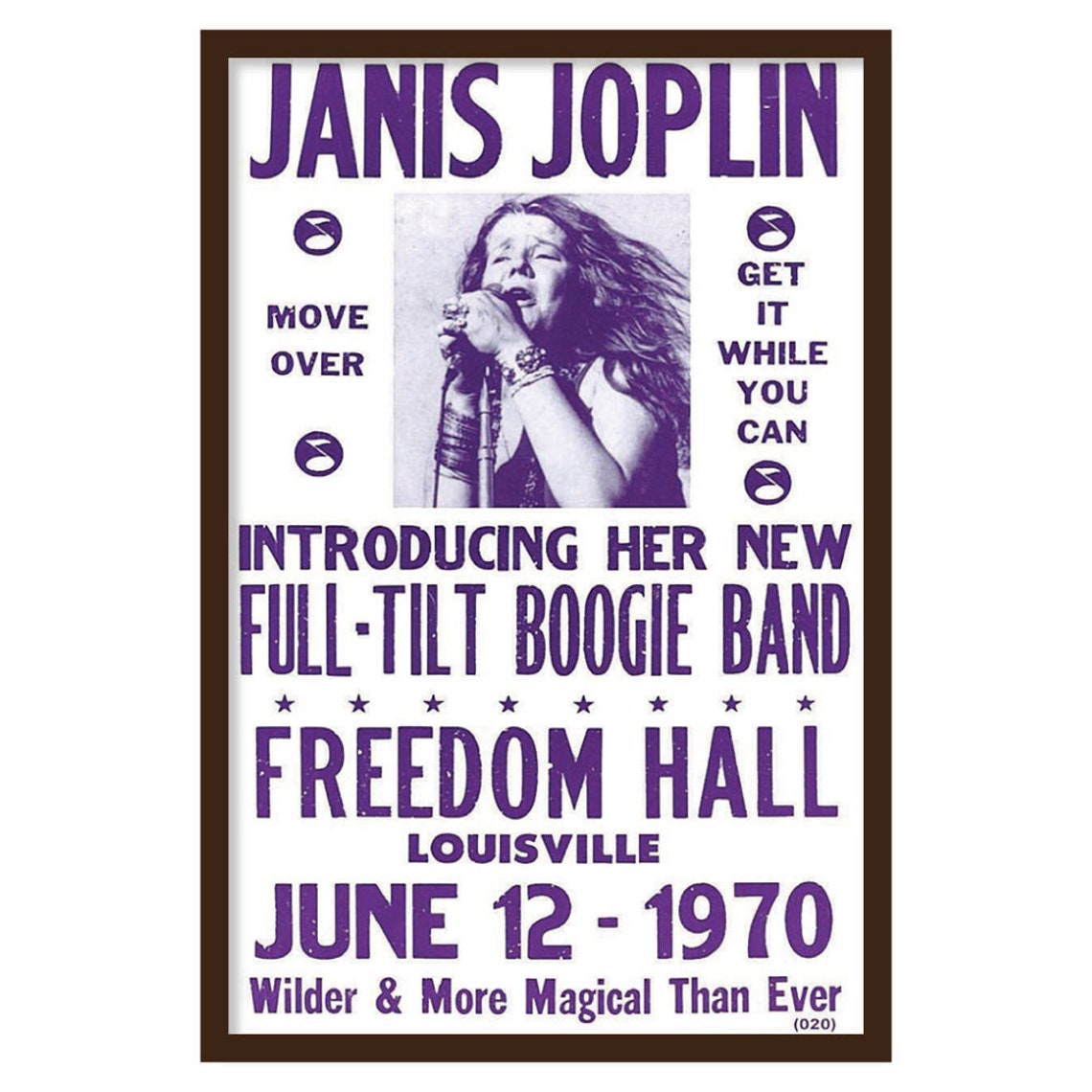 Janis Joplin Louisville 1970 14x22 Vintage Style Concert - Etsy