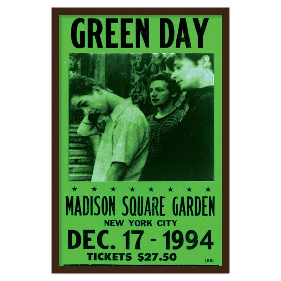 Green Day Concert Poster