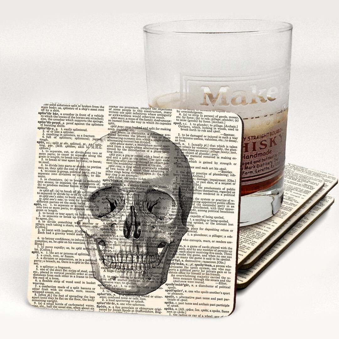 Human Skull Novelty Coasters - Etsy