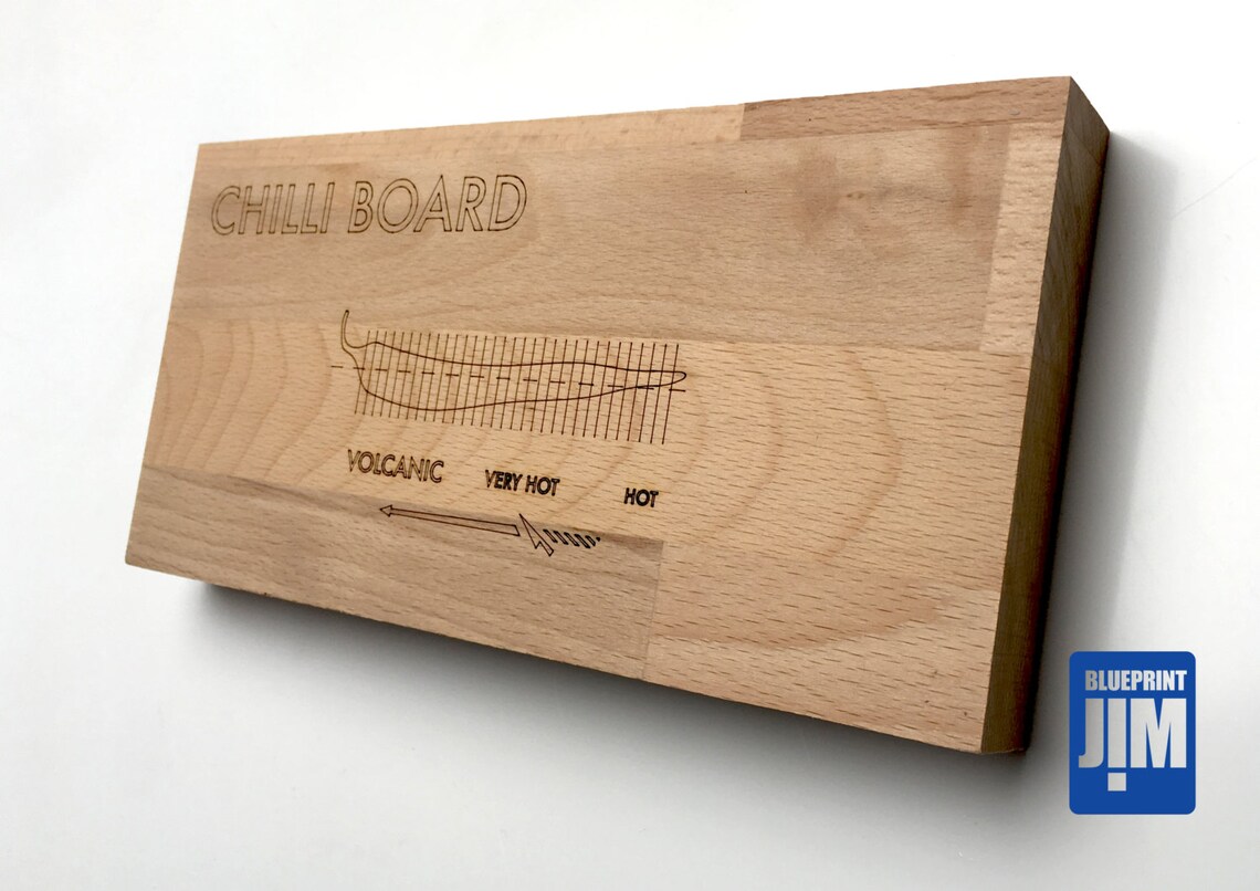 Chilli Cutting Board - Solid Beech - Etsy