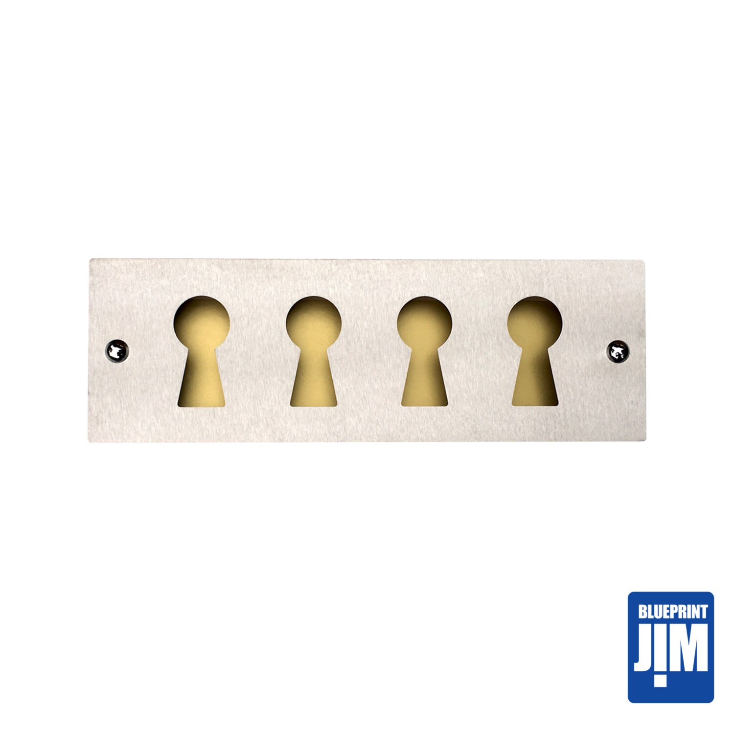 Gold Variant Brushed Stainless Steel Key Rack & Key Fobs - Etsy