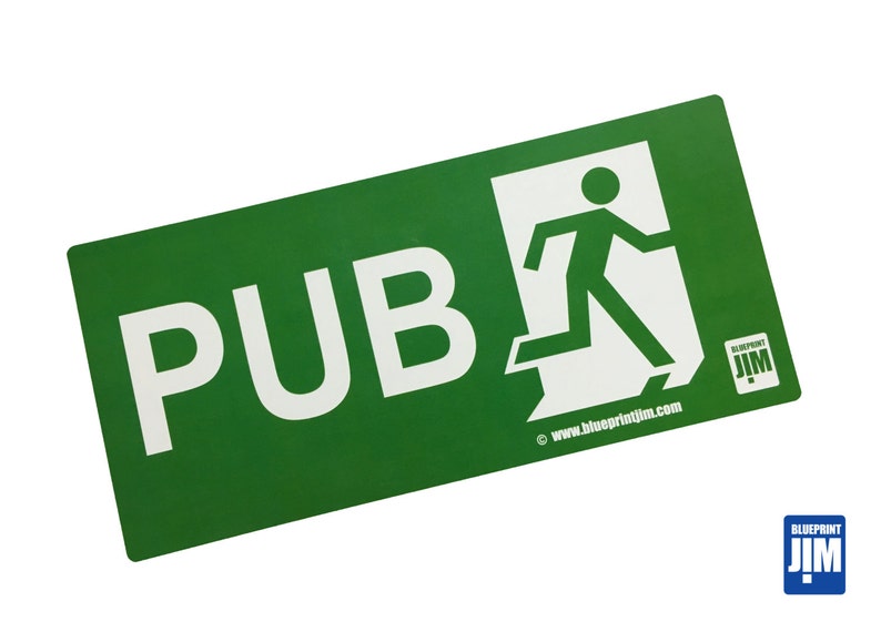 Pub Exit Sign - Etsy