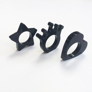 Perspex Ring - Jewellery Free Postage in the UK - Etsy