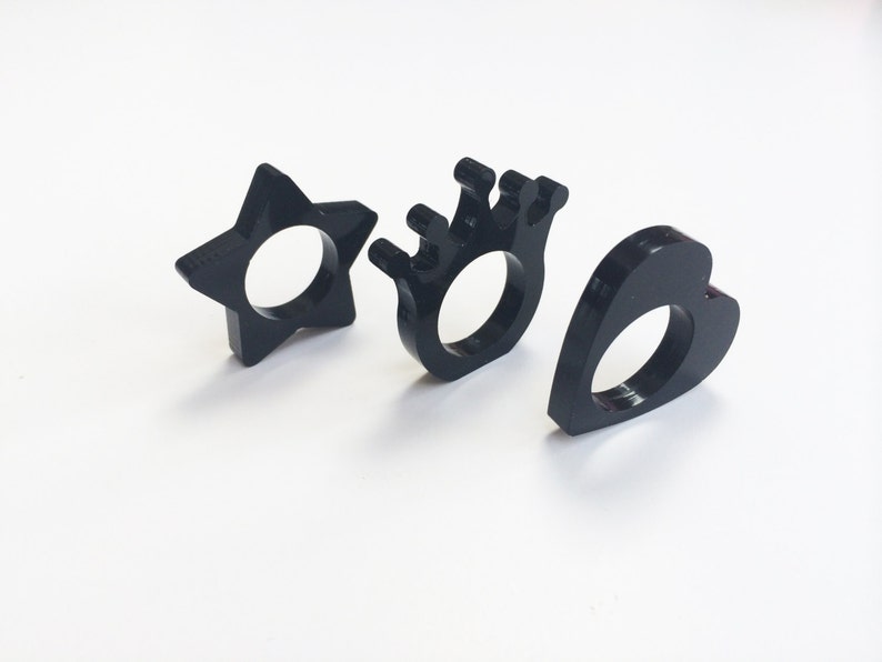 Perspex Ring - Jewellery Free Postage in the UK - Etsy