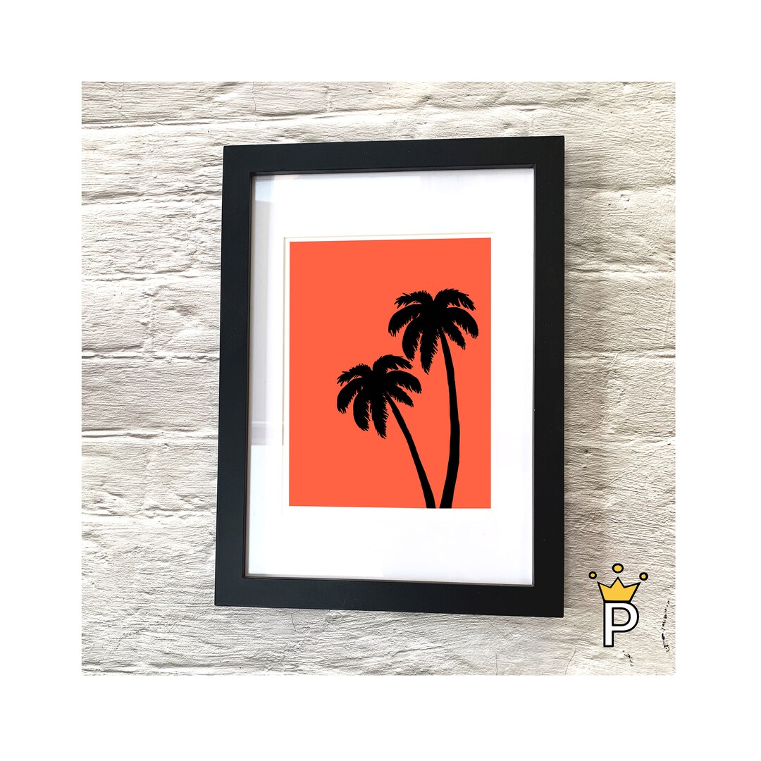 Palm Tree Poster - Etsy