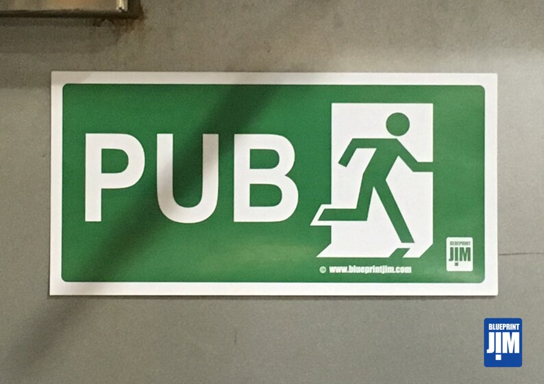 Pub Exit Sign - Etsy