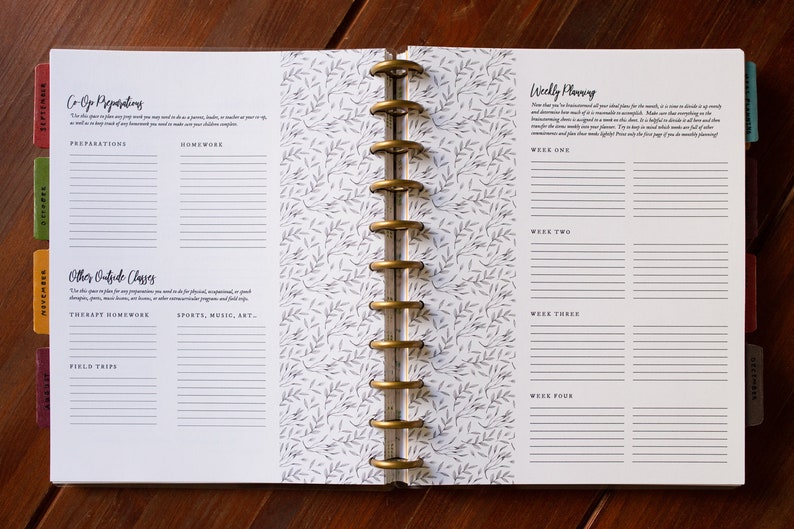 Homeschool Planning Sheets Charlotte Mason Inspired - Etsy