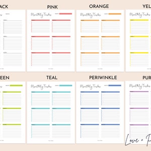 Printable Month Task List | Printable Task List | Planner Insert ...