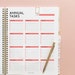 Printable Annual Task List | Printable Task List | Planner Insert ...