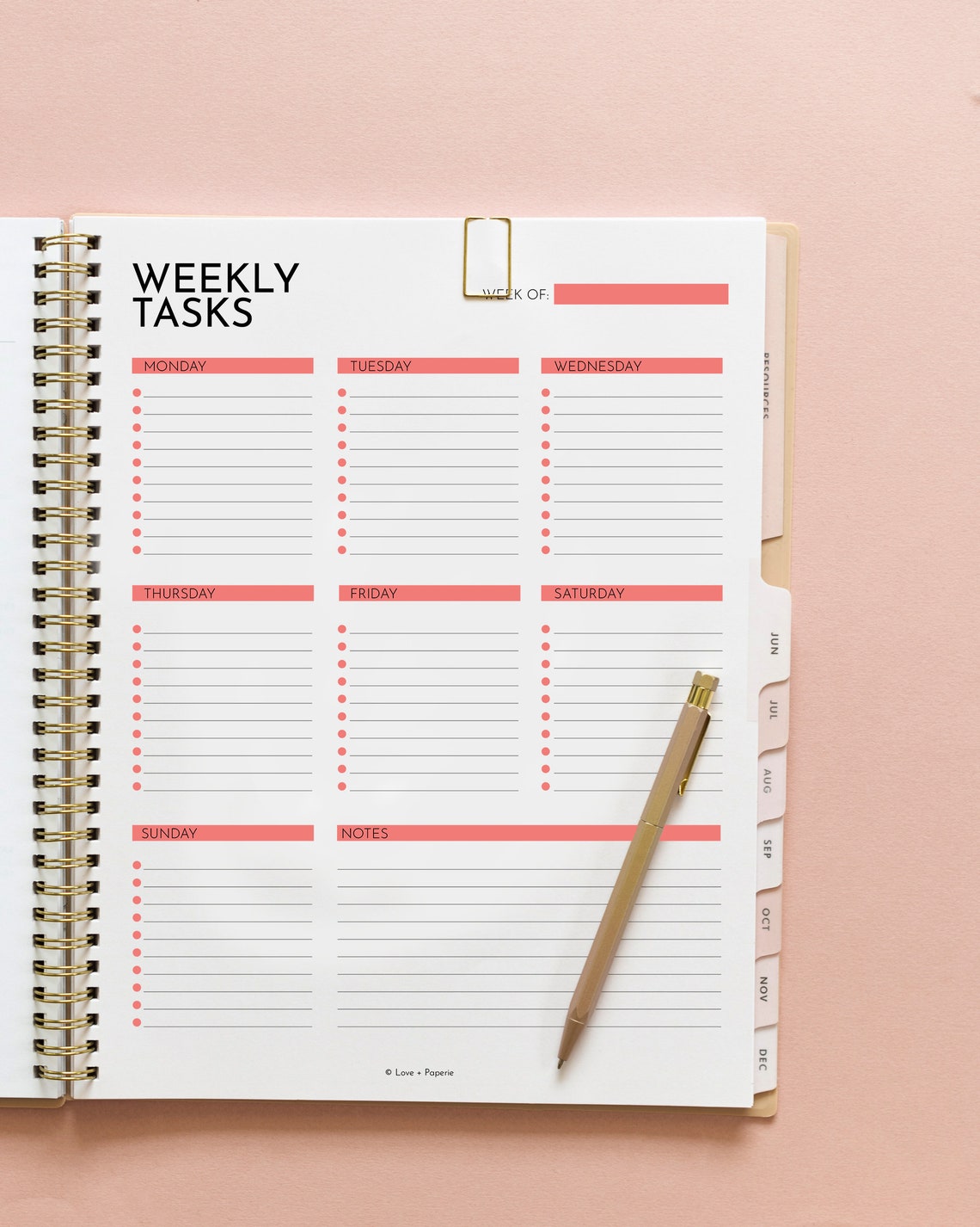 Printable Weekly Task List Printable Task List Planner - Etsy