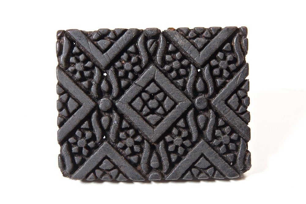 Vintage Hand Carved Textile Blocks, Stamps, Printing, Fabric Printing ...