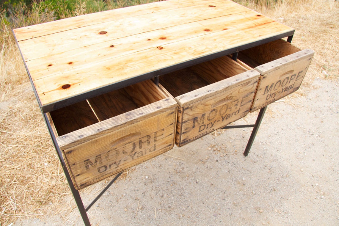 Repurposed Console Table Drawer Hand Made Reclaimed Home Decor ...