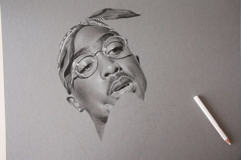 Tupac Shakur Drawing - Etsy