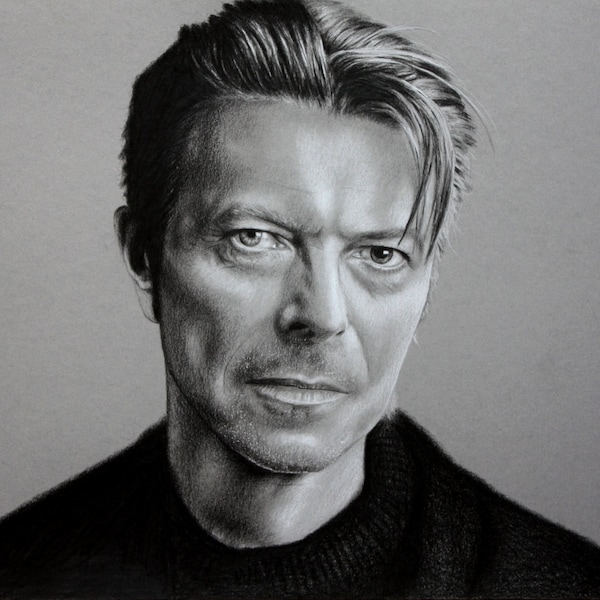 David Bowie Drawing - Etsy