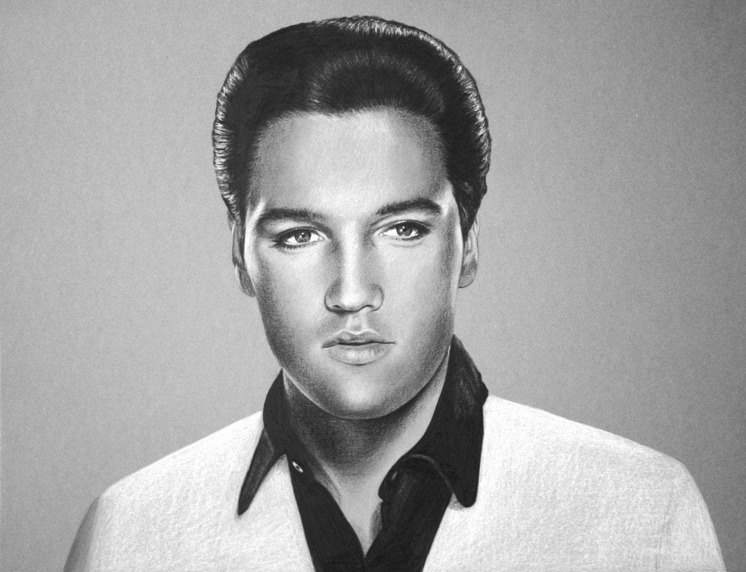 Elvis Presley Drawing - Etsy