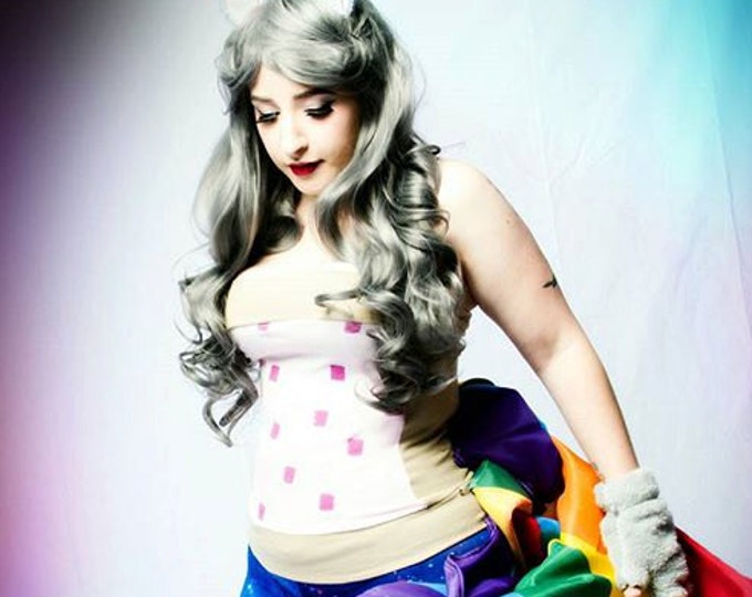 Custom NYAN CAT Poptart Short Sleeve Shirt Top Only Any Size Costume ...