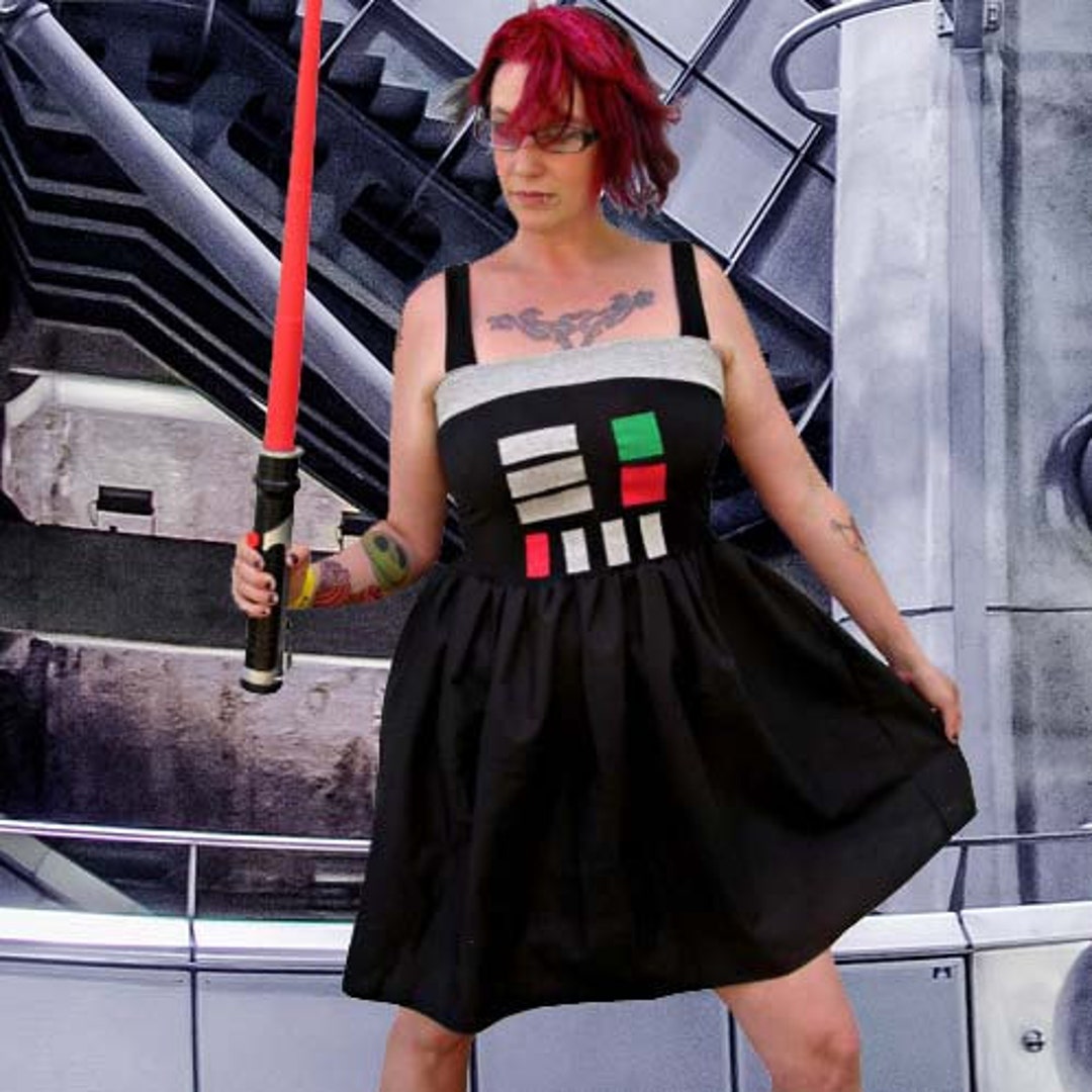 Custom Darth Vader Star Wars Inspired Costume Cosplay Dress W Straps ...