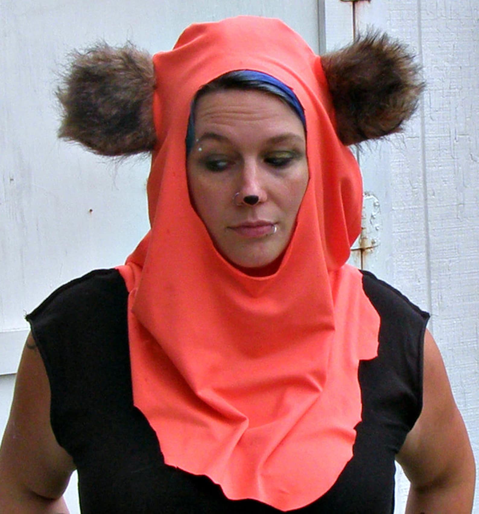 Ewok Monster Fur Ear Hood Hat Cosplay Costume Star Wars - Etsy