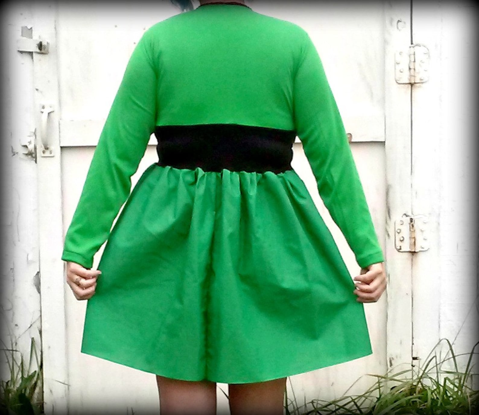 Rogue X Men Inspired Longsleeve Dress Cosplay Costume Halloween Womens ...