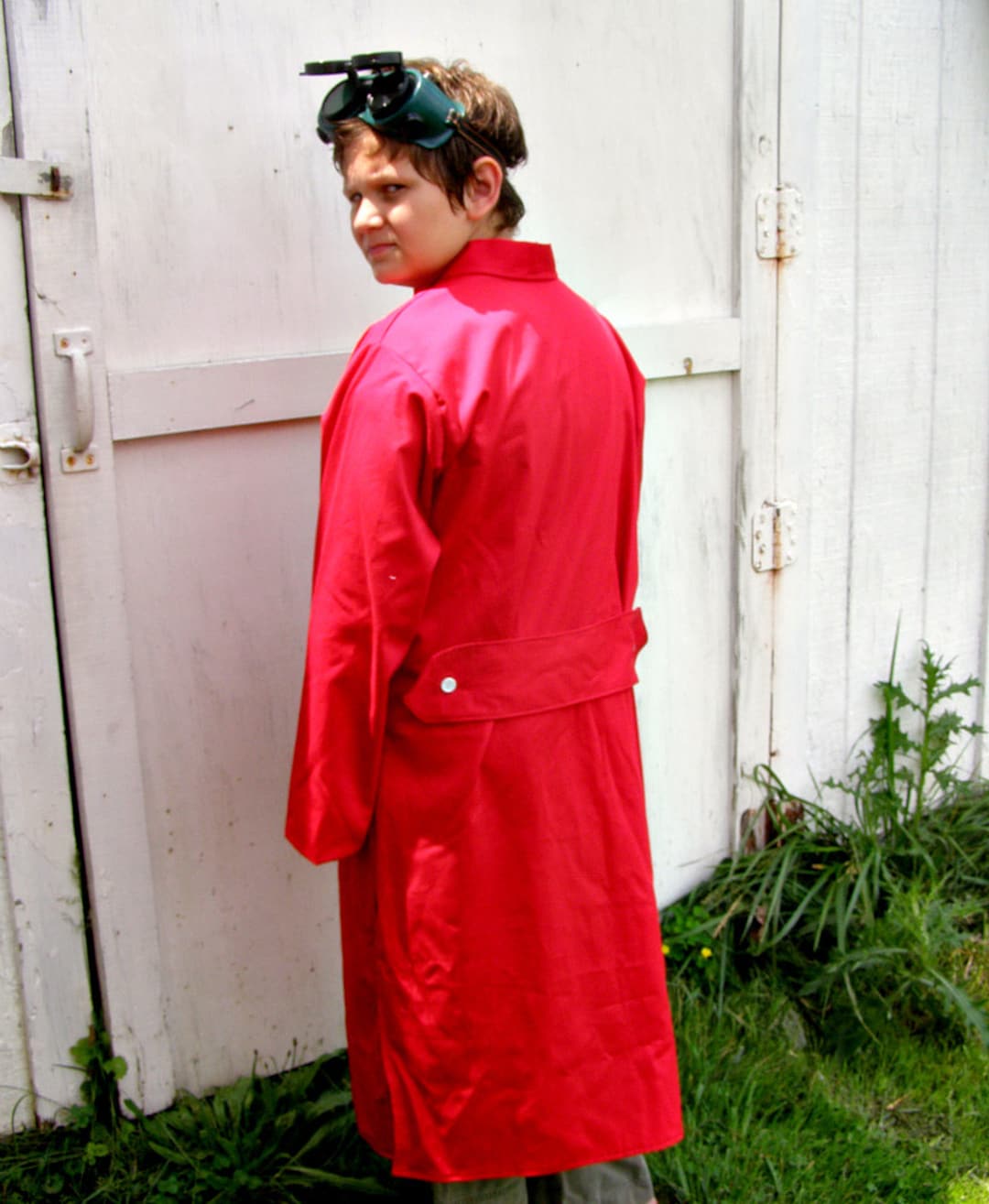 CUSTOM Evil DR. Horrible Lab Coat Your Size Cosplay Costume Red ...