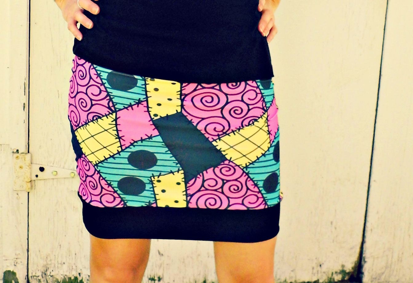 Sally Patchwork Mini Skirt Nightmare Before Christmas - Etsy
