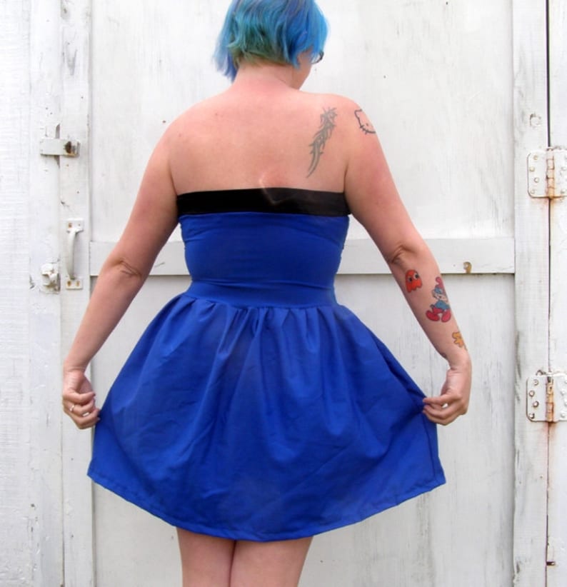 POLICE BOX Pocket Mini Dress Cosplay TARDIS Inspired Doctor Costume Who ...