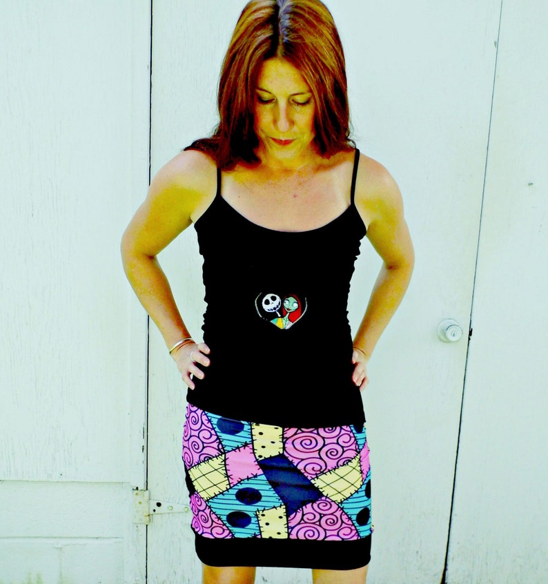 Sally Patchwork Mini Skirt Nightmare Before Christmas - Etsy