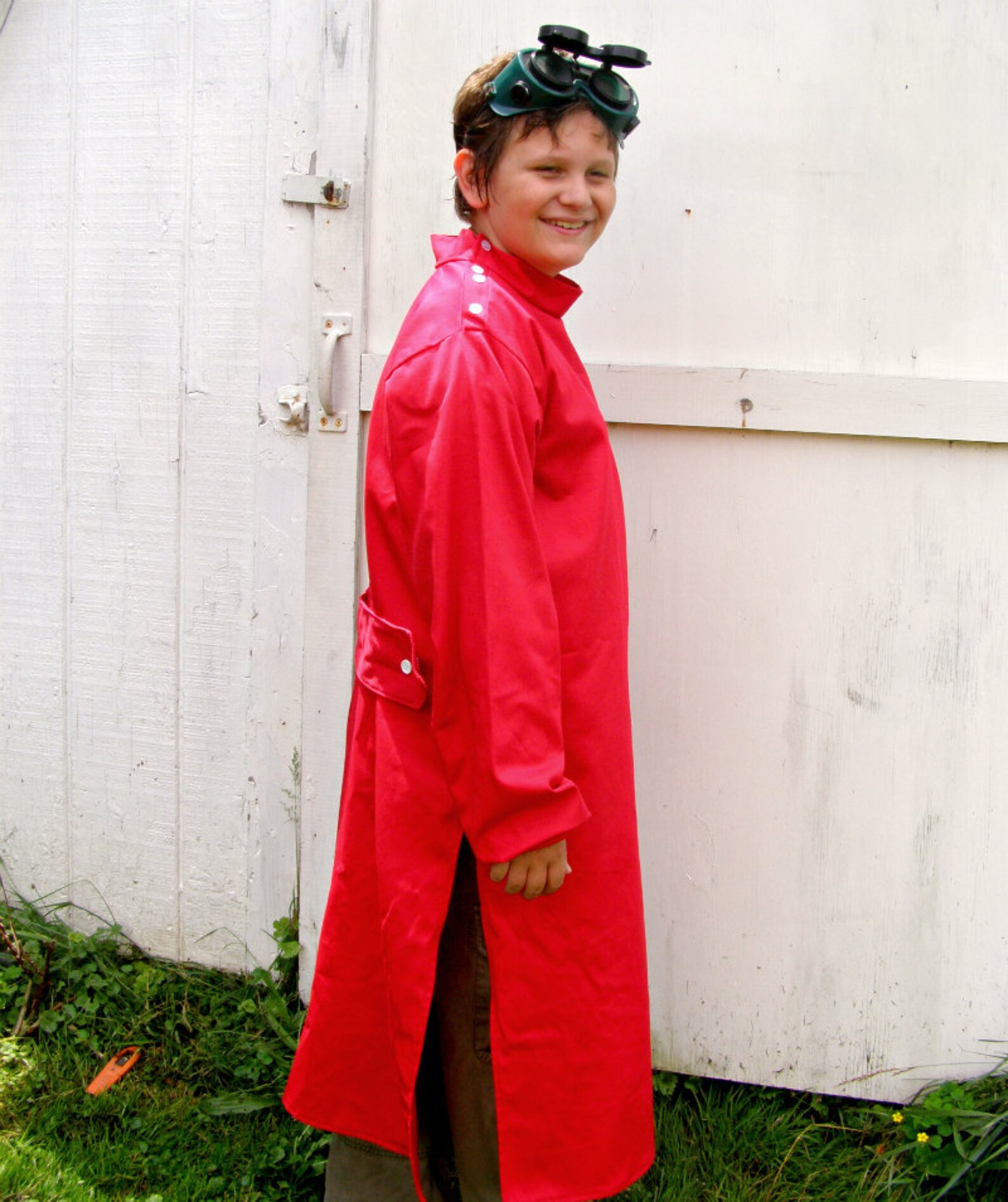 CUSTOM Evil DR. Horrible Lab Coat Your Size Cosplay Costume Red ...