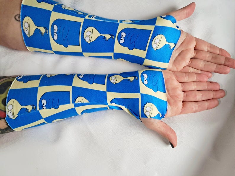 Bloo and Cheese Fingerless Gloves , Arm Warmers, Accessories, Costume ...