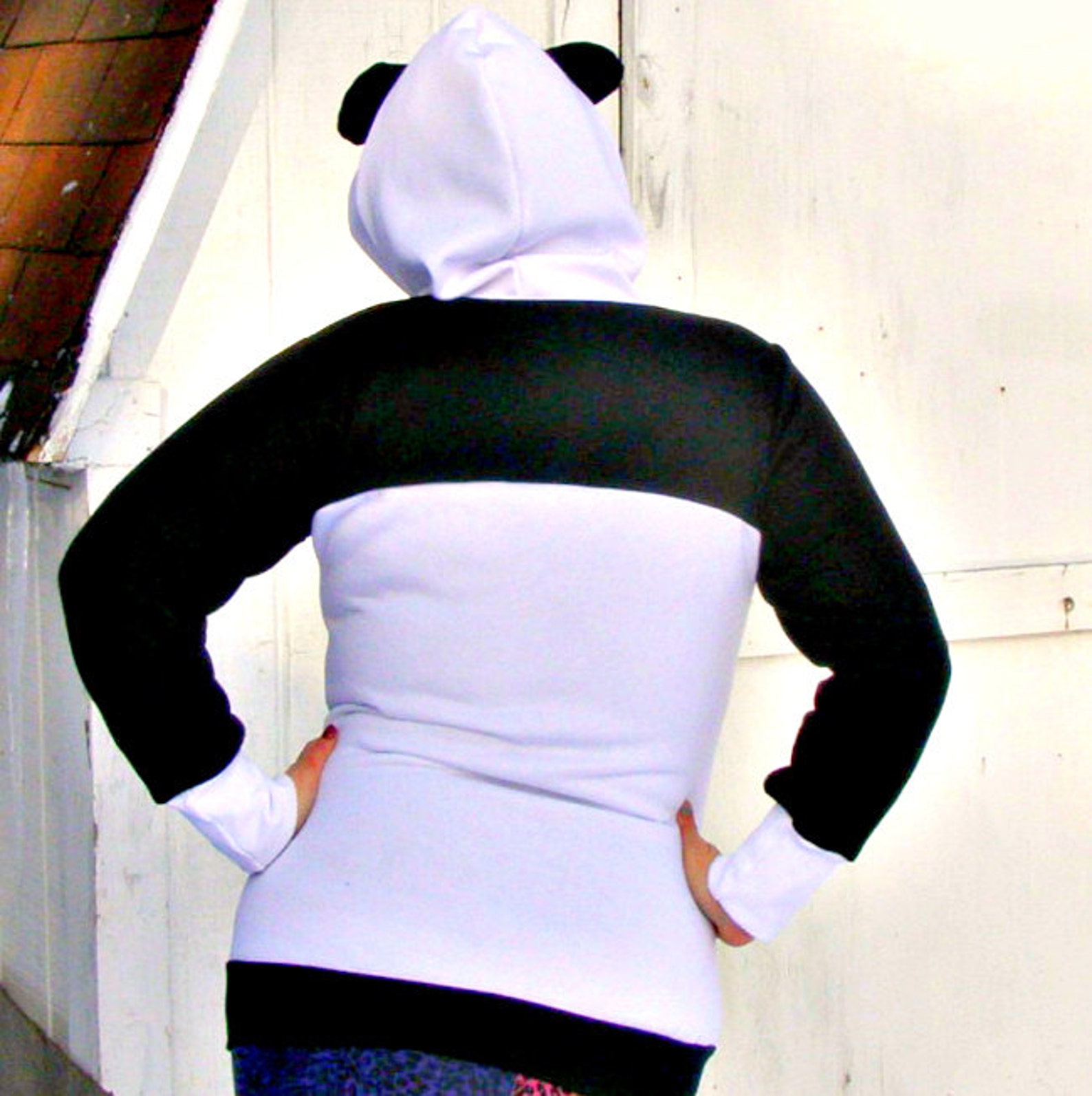 PANDA BEAR Hoodie Jacket With Zipper Punk Costume Cosplay - Etsy