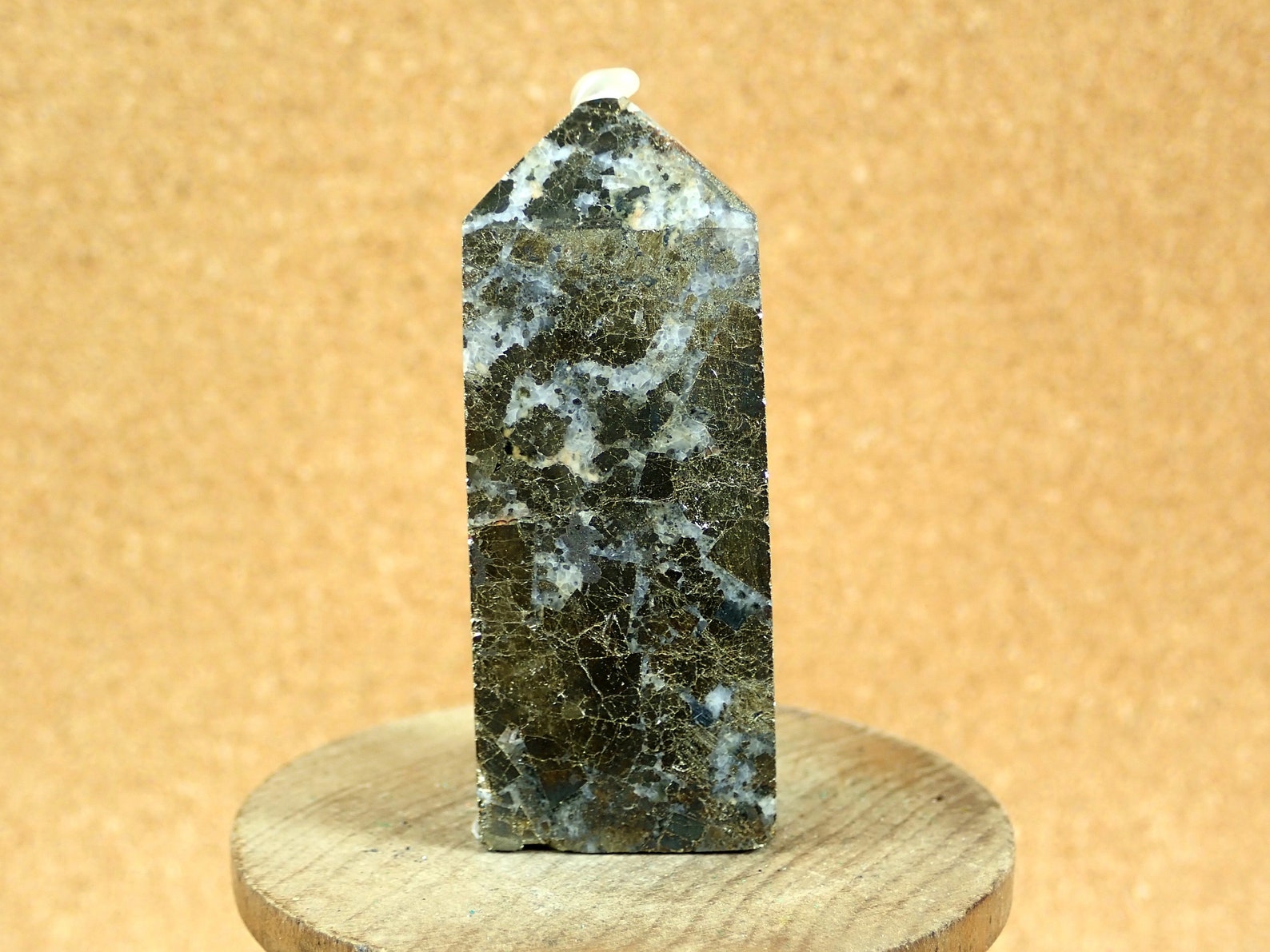 2.3in Pyrite Tower Mineral Specimen - Smooth Polished Natural Stone ...