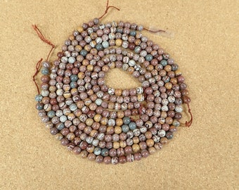 Natural Sonora Dendritic Rhyolite 3mm 4mm 6mm 8mm Round Beads - Etsy