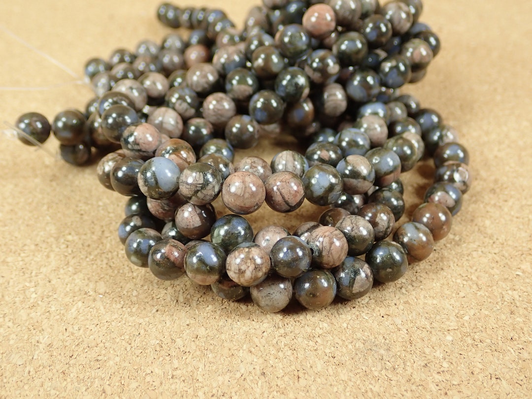 8mm Llianite (que Sera) Beads - Center Drilled Smooth Round Beads for ...