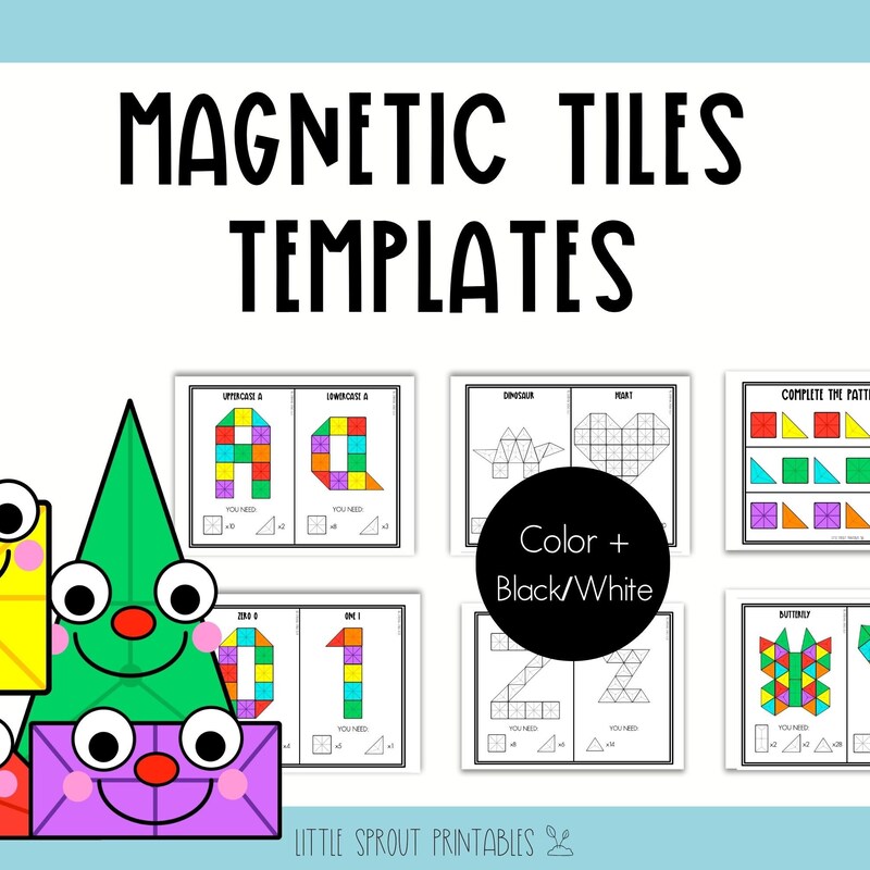 Magnetic Tile Printable - Etsy