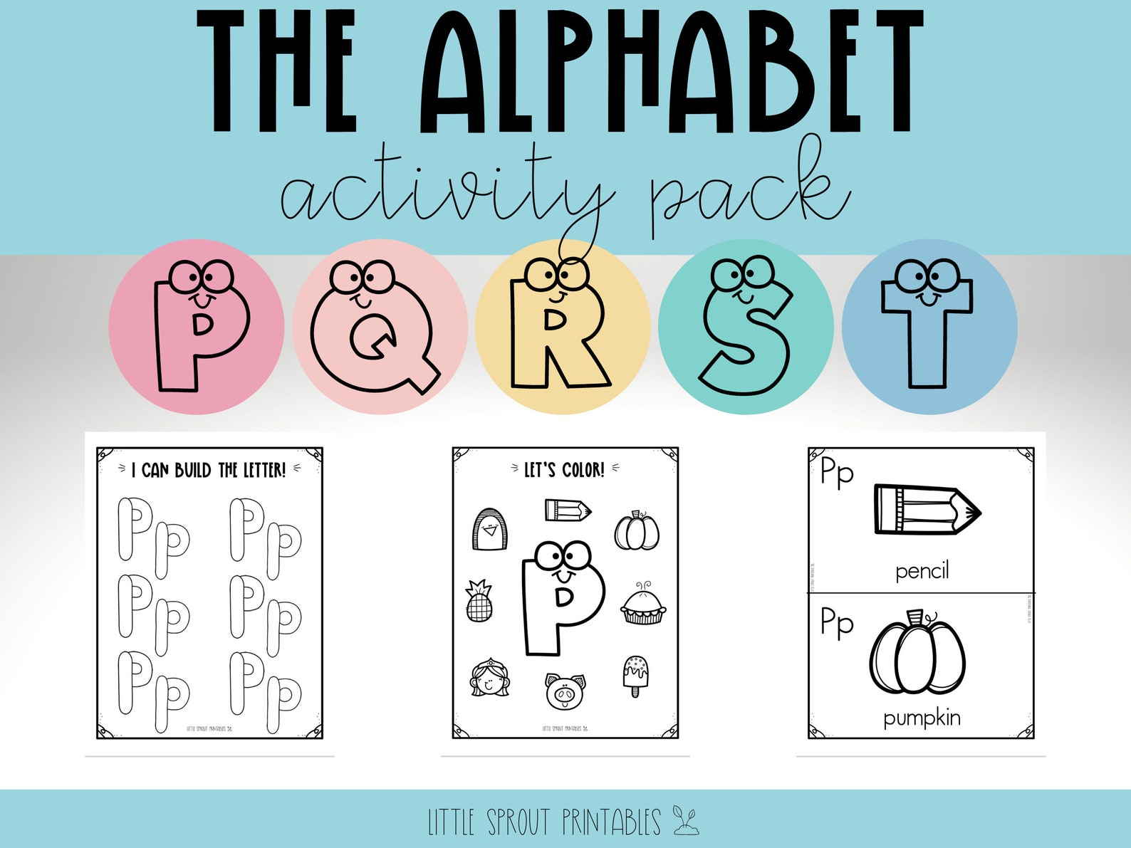Alphabet Activity Book | Letters P-T | Preschool Worksheets | Alphabet ...