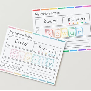 Preschool Name Recognition Mat | Homeschool Printables | Toddler ...