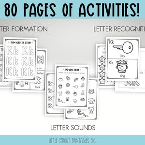 Alphabet Activity Book | Letters K-O | Preschool Worksheets | Alphabet ...