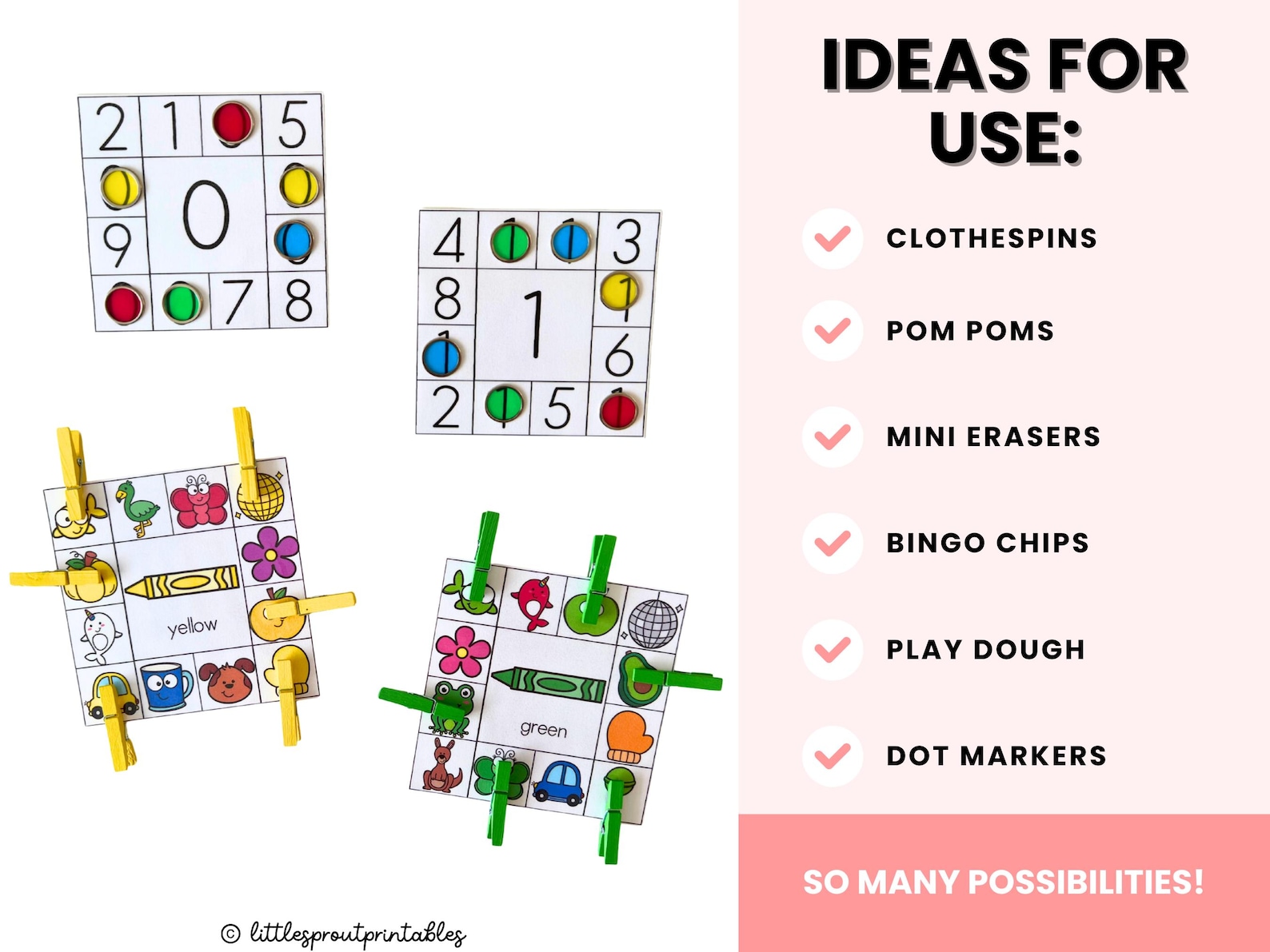 Fine Motor Skills Activity: Letter, Number, Color & Shape Recognition ...