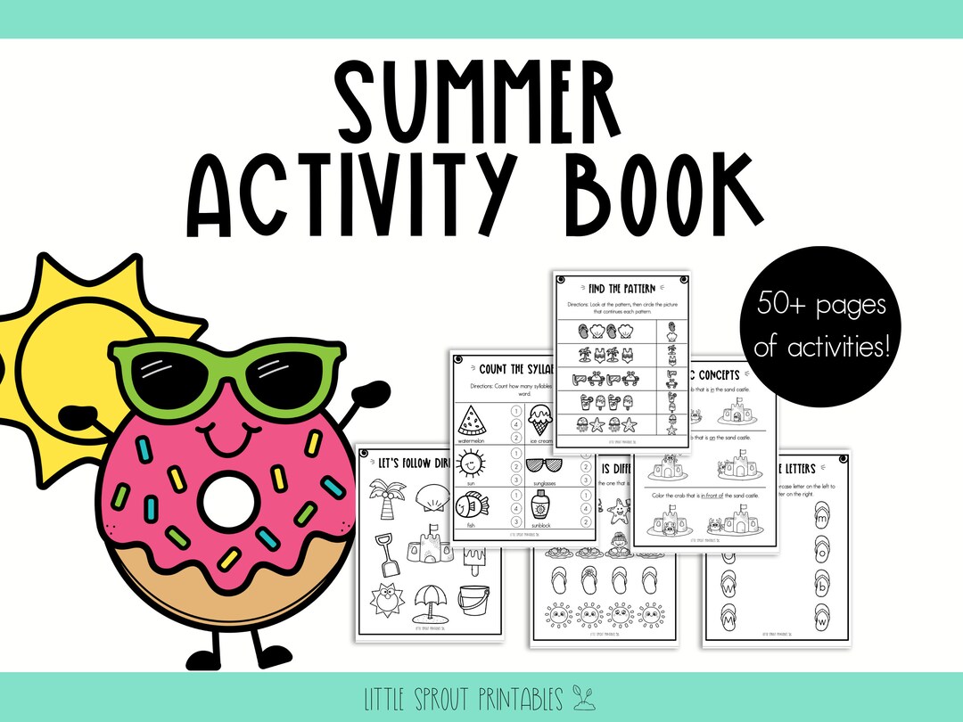 Summer Fun Activity Book | Preschool Worksheets | Toddler Activities ...
