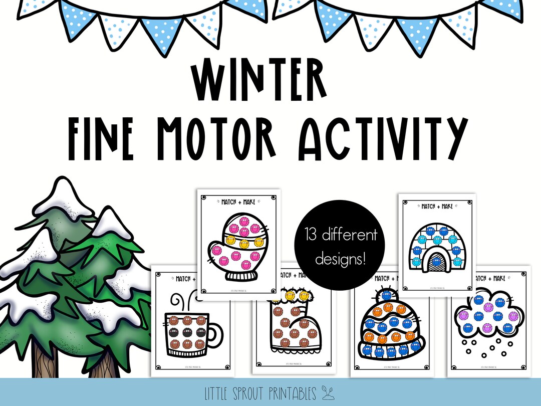 Toddler Winter Activity | Fine Motor Worksheets | Christmas Worksheets ...