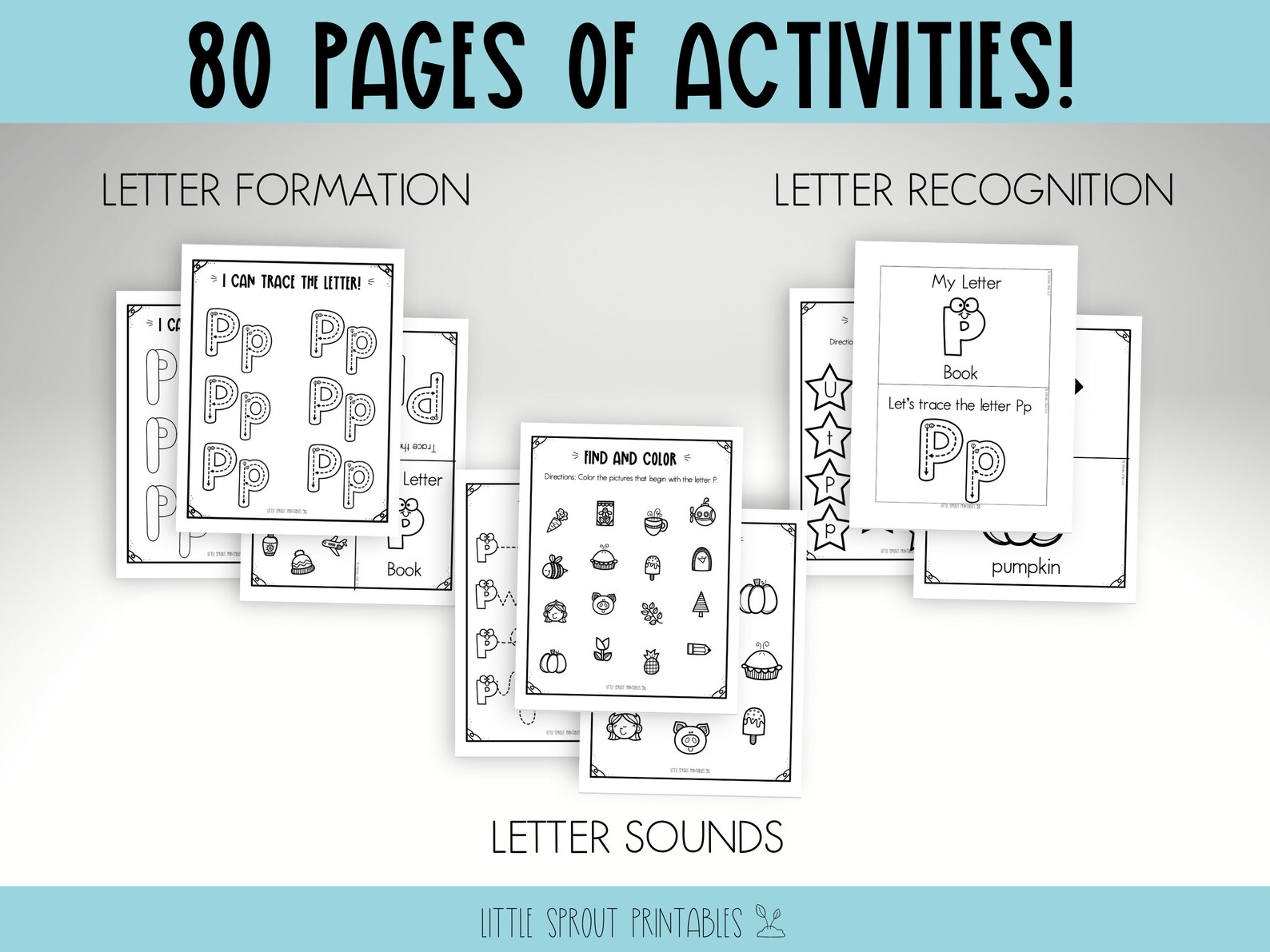 Alphabet Activity Book | Letters P-T | Preschool Worksheets | Alphabet ...