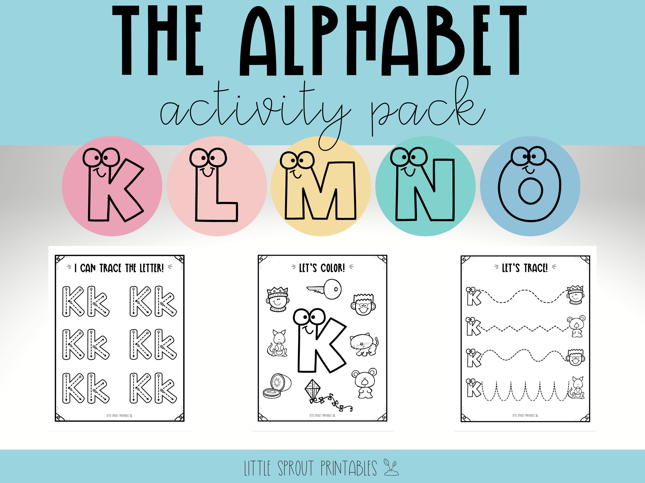 Alphabet Activity Book | Letters K-O | Preschool Worksheets | Alphabet ...
