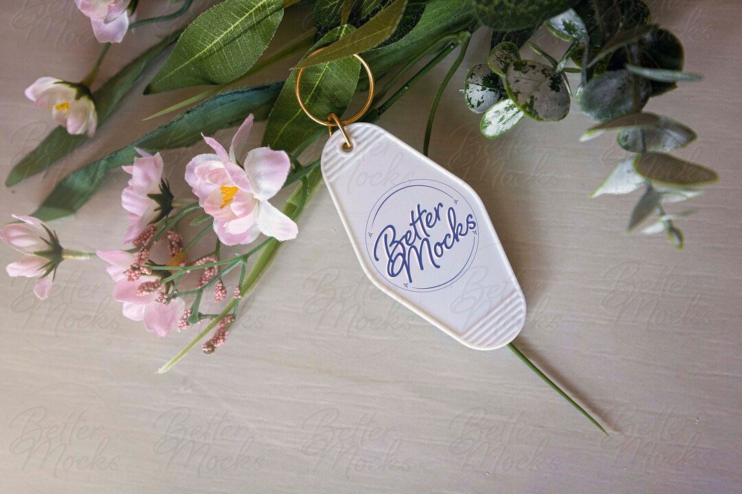 White | Keychain Mockup | Styled Keychain | Keychain Photo Mock up ...