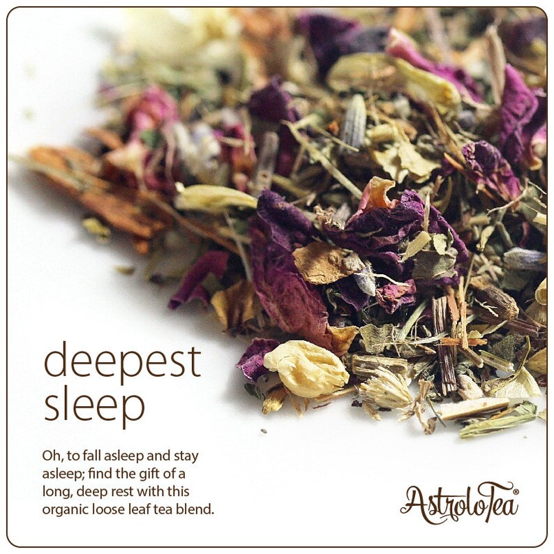 Deepest Sleep Organic Loose Leaf Tea ~ Sleepytime ~ Insomnia ~ Sedative ...