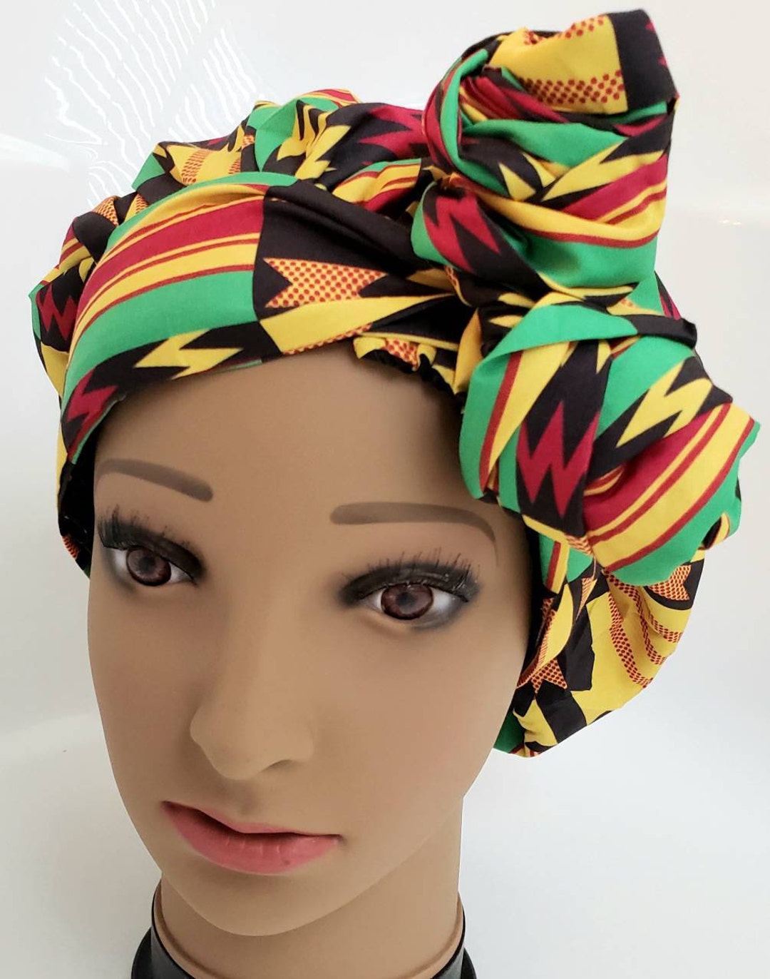 Turban Head Wrap, for Black Woman, for Nurses, for Curly Hair, Satin ...