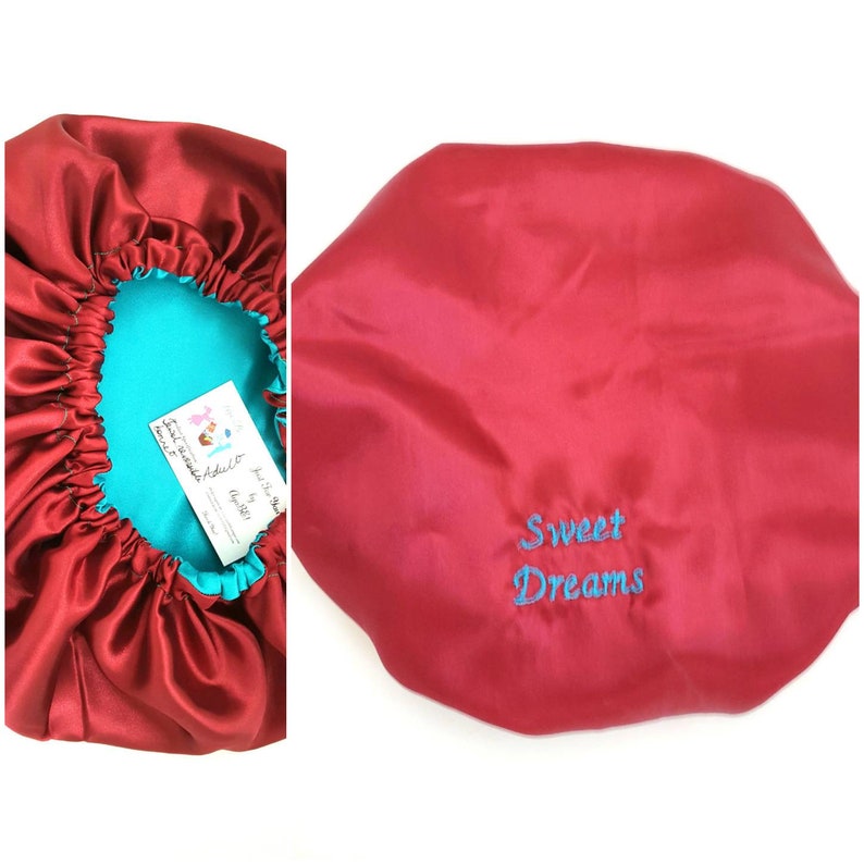 Satin Bonnet Custom Bonnet Silk Hair Bonnet Adult Bonnet | Etsy