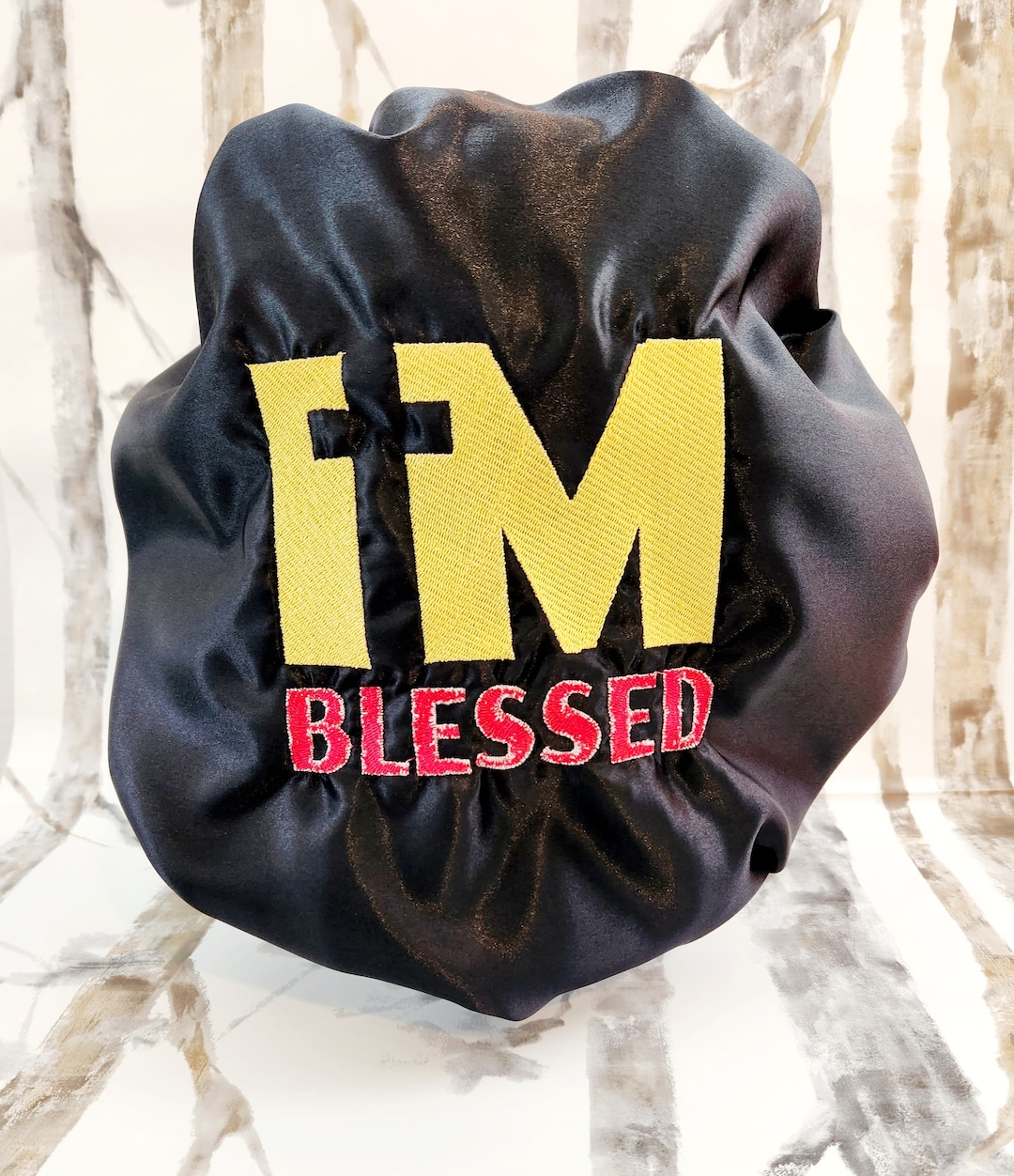 Embroidered Hair Bonnet/satin ADULT Bonnet/personalized Bonnet ...